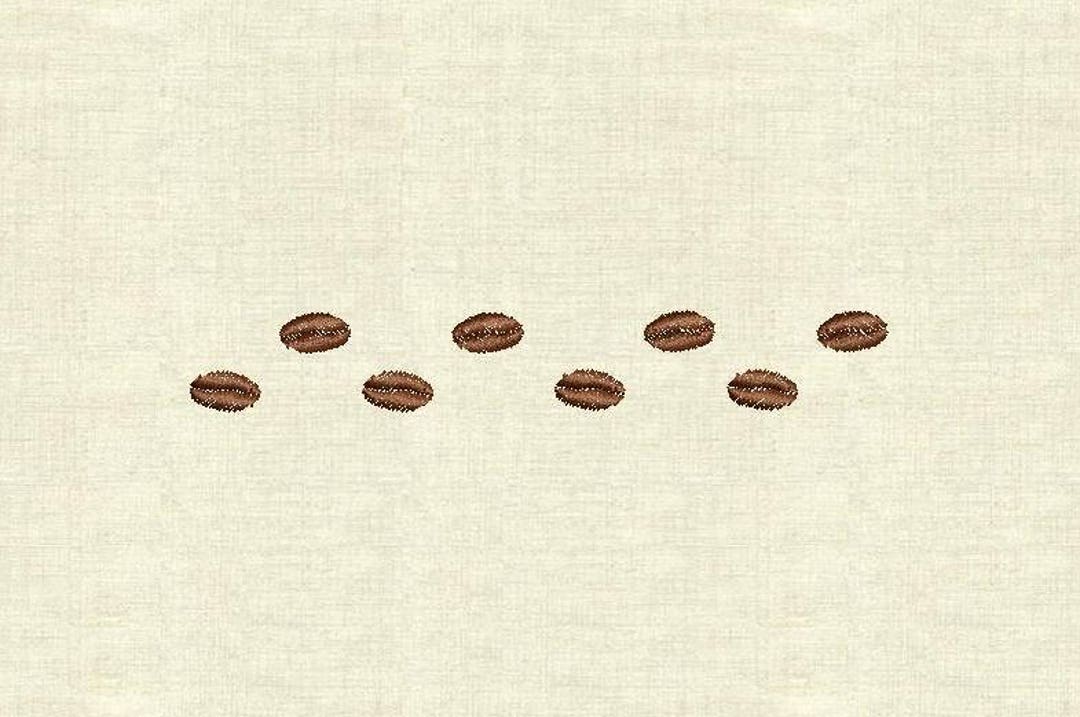 Coffee Beans Kitchen Border Machine Embroidery Designs - Etsy