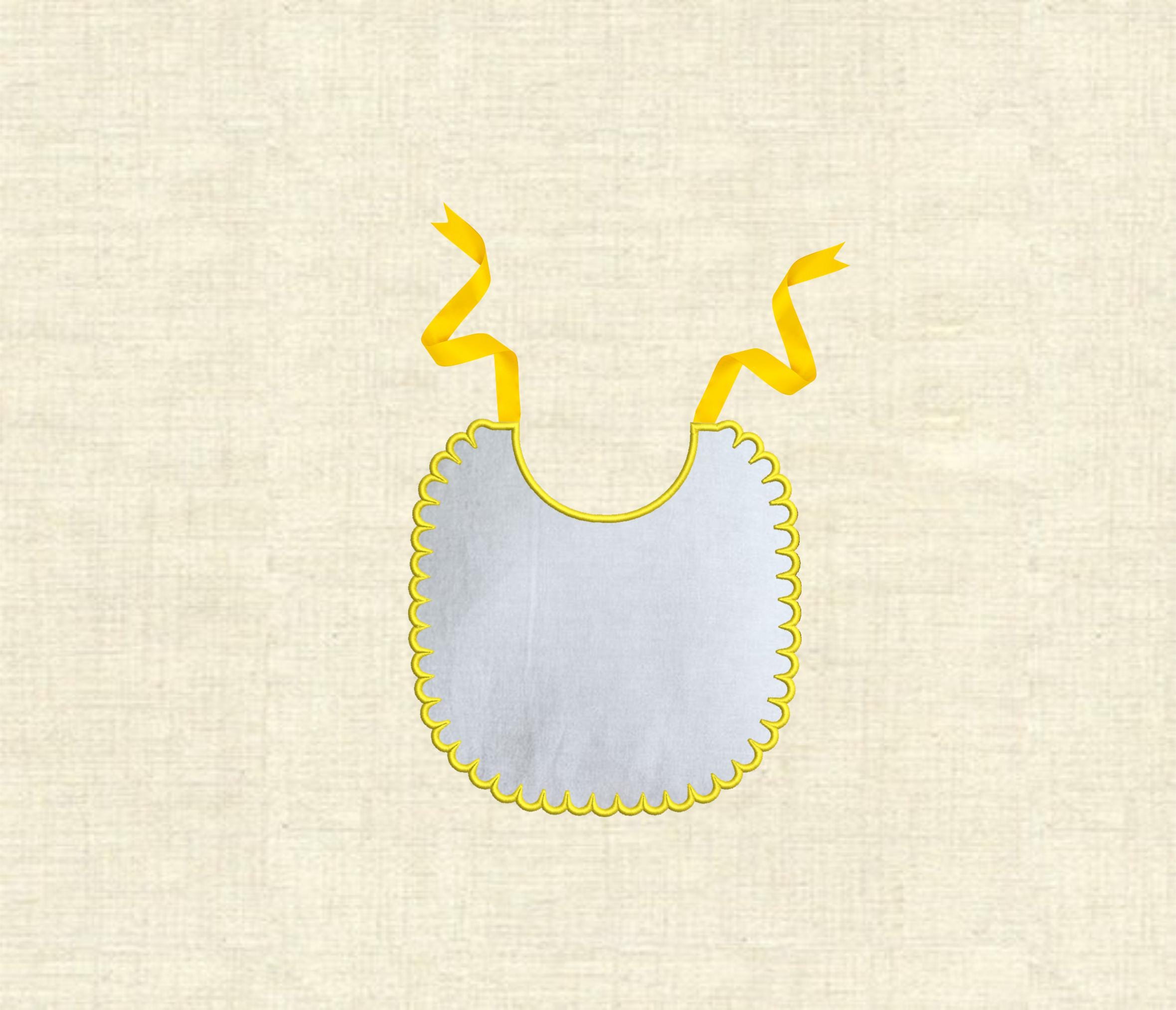Scallops Baby Bibs Machine Embroidery Designs - Etsy