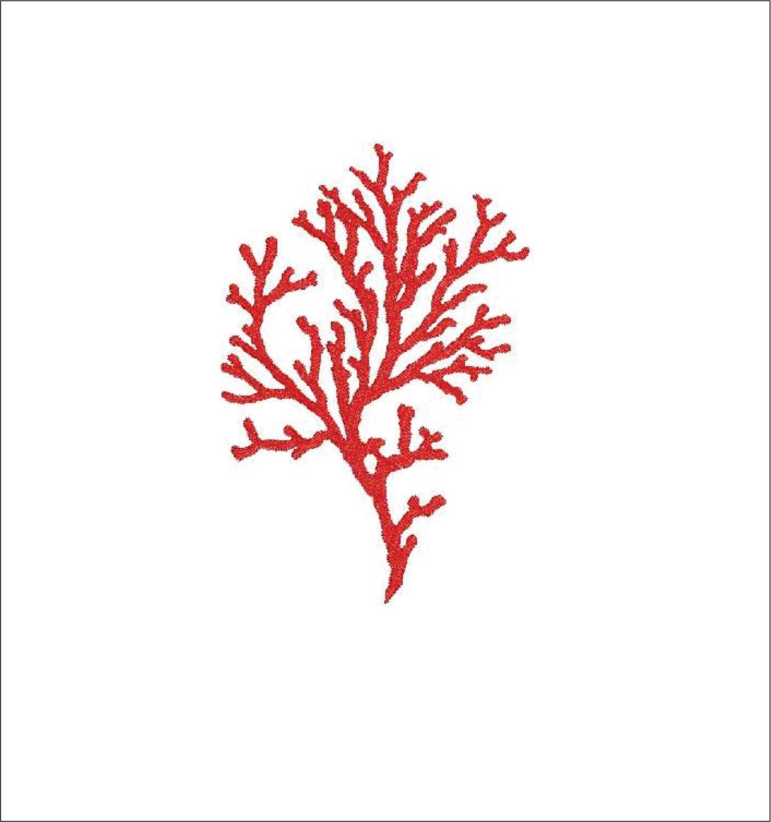 Machine Embroidery Design Coral Reef Corals Sea Summer Marine - Etsy