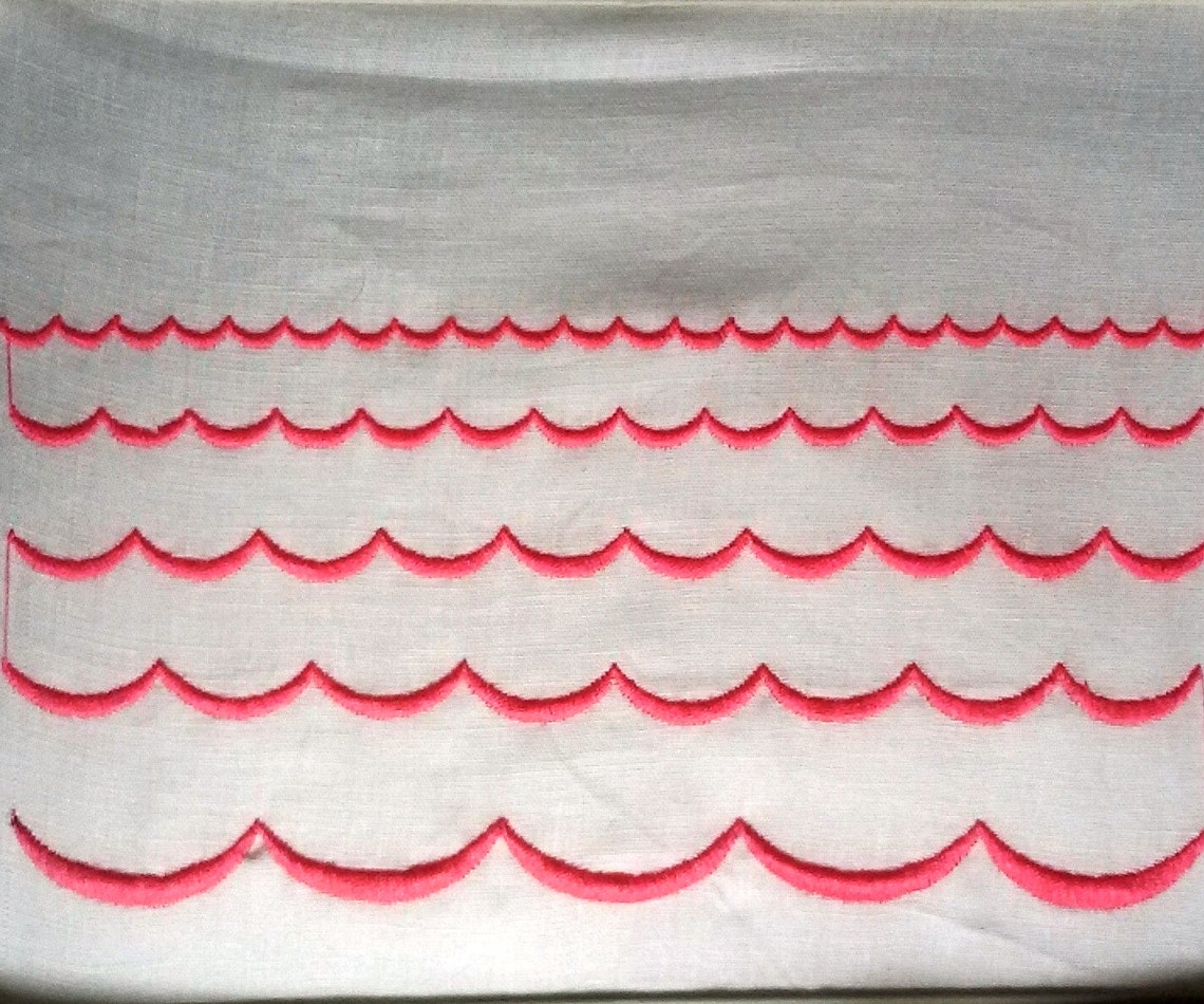 Scallop Borders Set Machine Embroidery Designs - Etsy