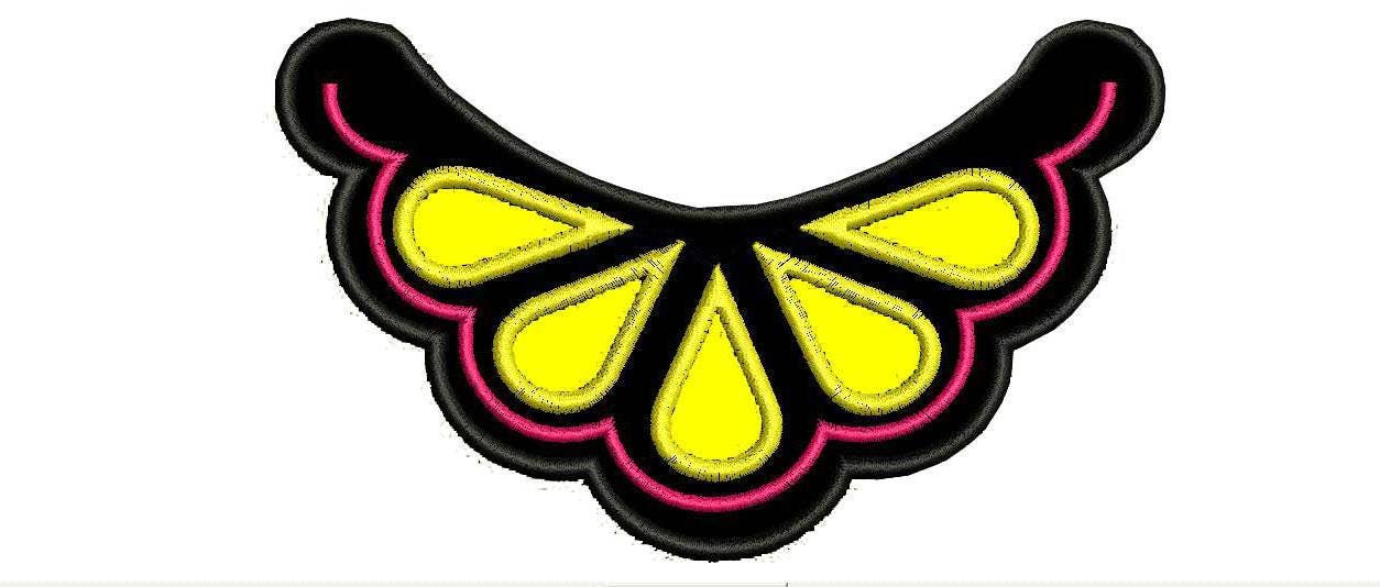 Machine Embroidery Design Necklace in the Hoop | Etsy