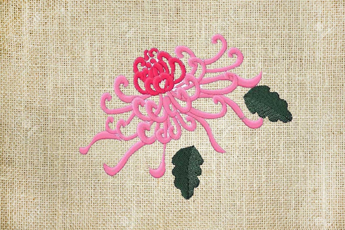 Machine Embroidery Set Flowers Japanese Embroidery - Etsy