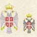 Serbian National Coat of Arms Crest Eagles Machine Embroidery Designs ...