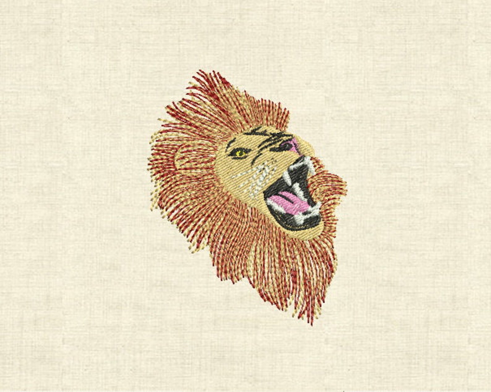 Machine Embroidery Designs Lion Head - Etsy