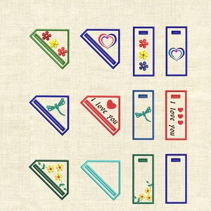12 ITH Designs Machine Embroidery Design Set Bookmark - Etsy