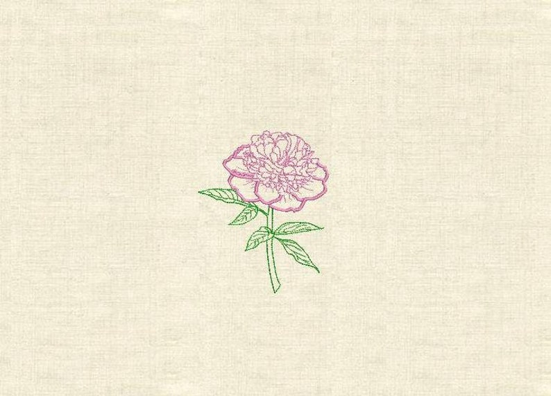 Machine Embroidery Designs Flowers Japanese Peony Embroidery - Etsy