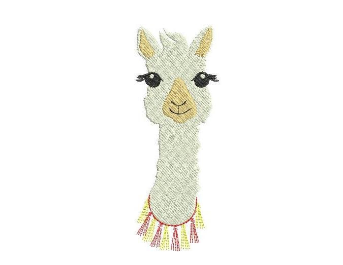 Machine Embroidery Designs Llama Alpaca Head | Etsy