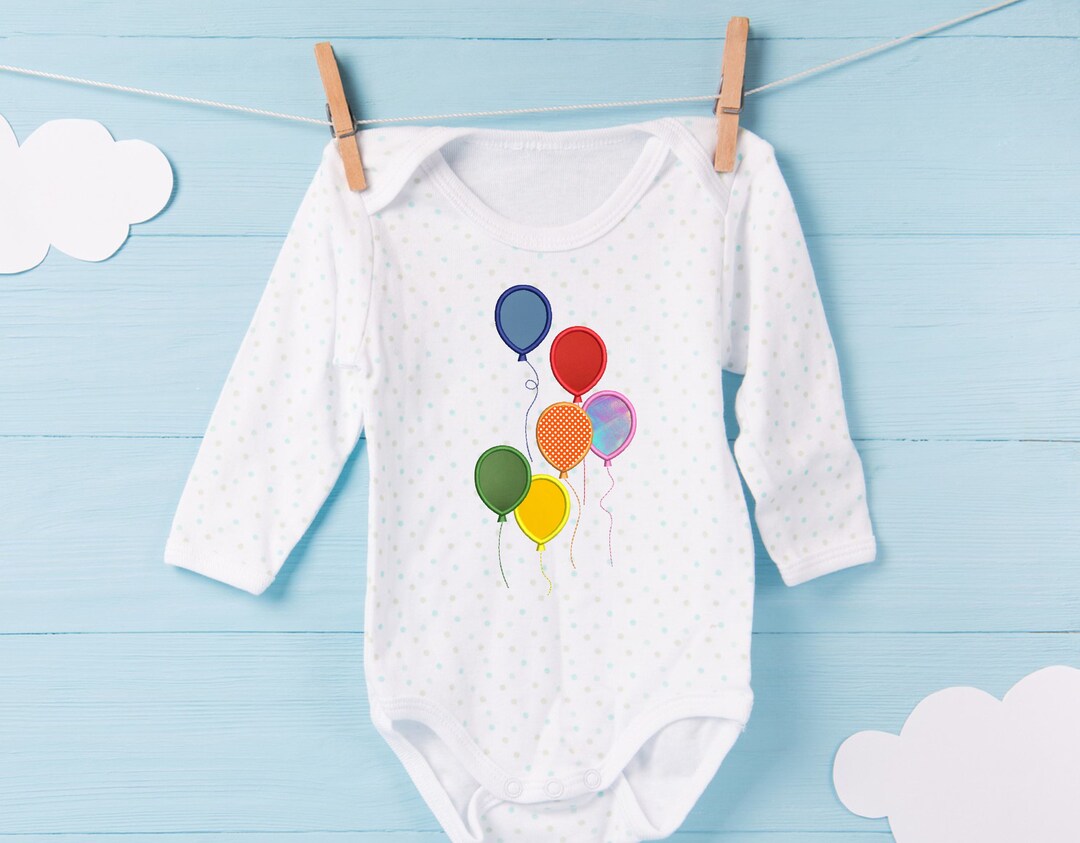 Applique Balloons Machine Embroidery Designs - Etsy