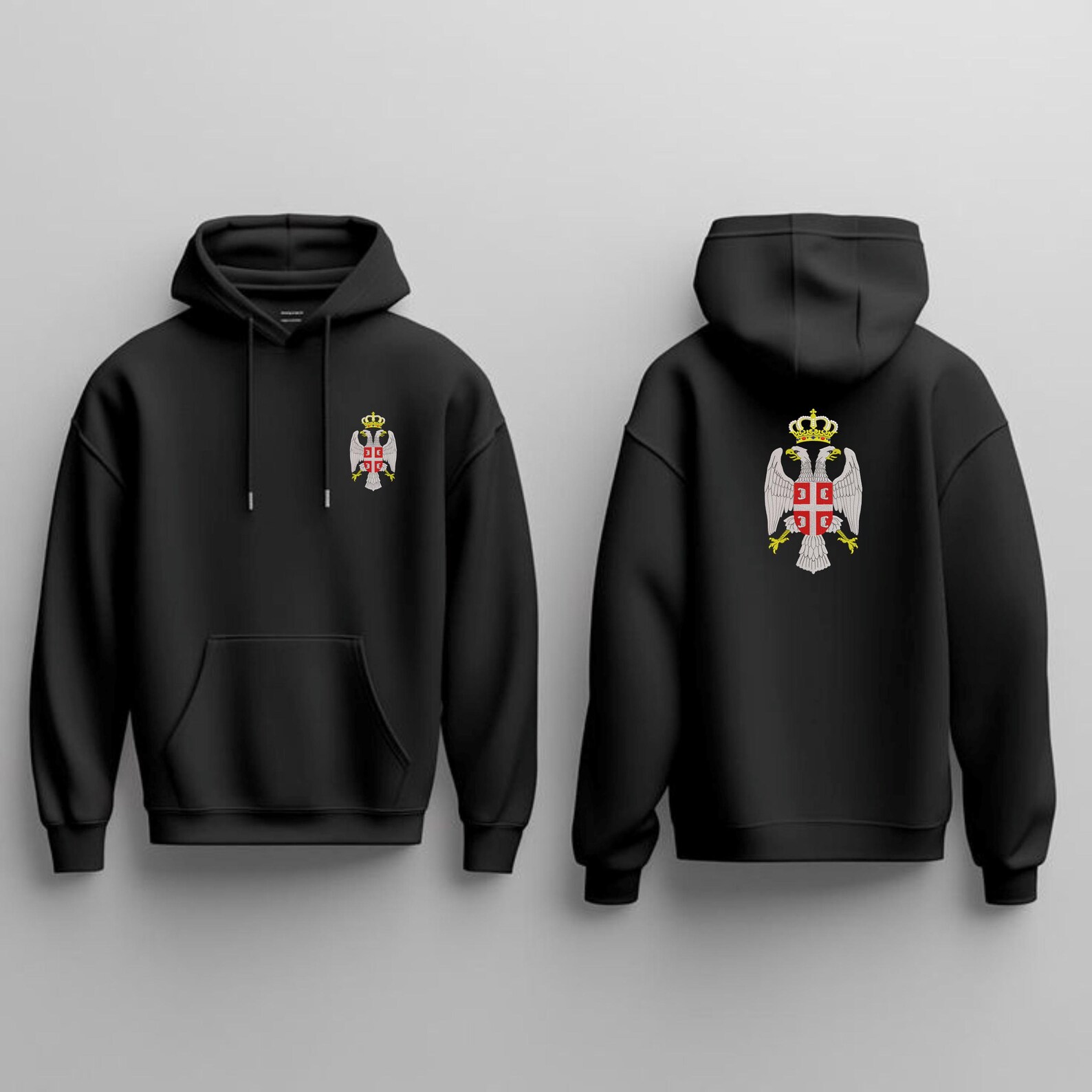 Serbian National Coat of Arms Crest Eagles Machine Embroidery Designs ...