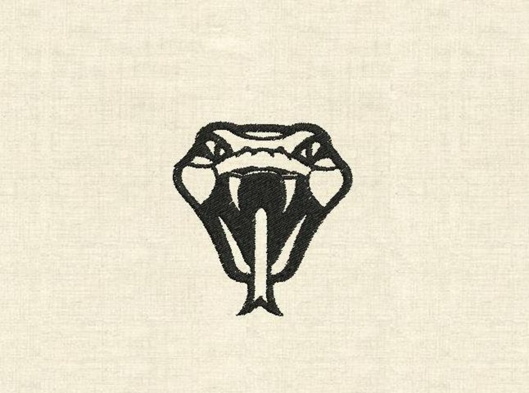 Machine Embroidery Design Viper Snake - Etsy