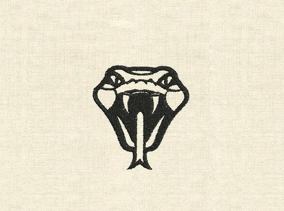 Machine Embroidery Design Viper Snake - Etsy
