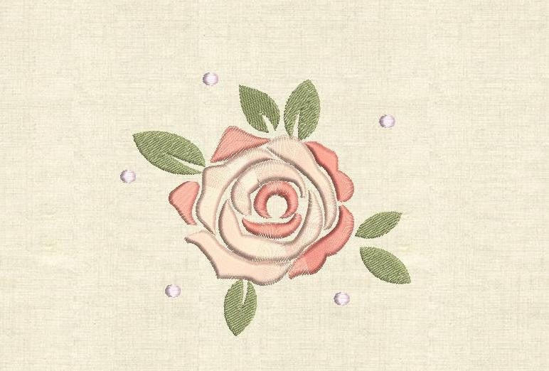 Rose Flower Machine Embroidery Designs - Etsy