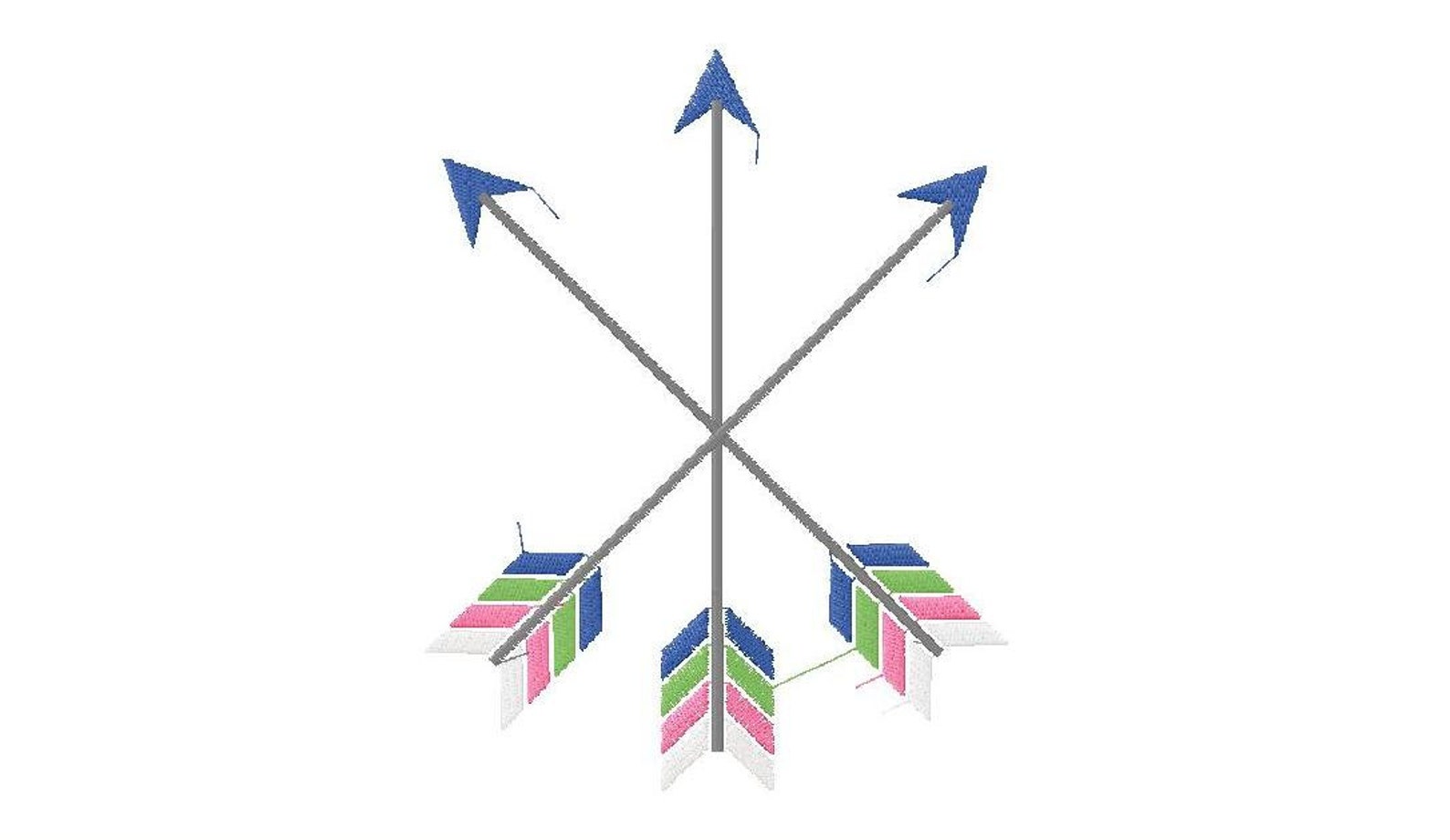 5 Designs Set Arrows Machine Embroidery Designs | Etsy