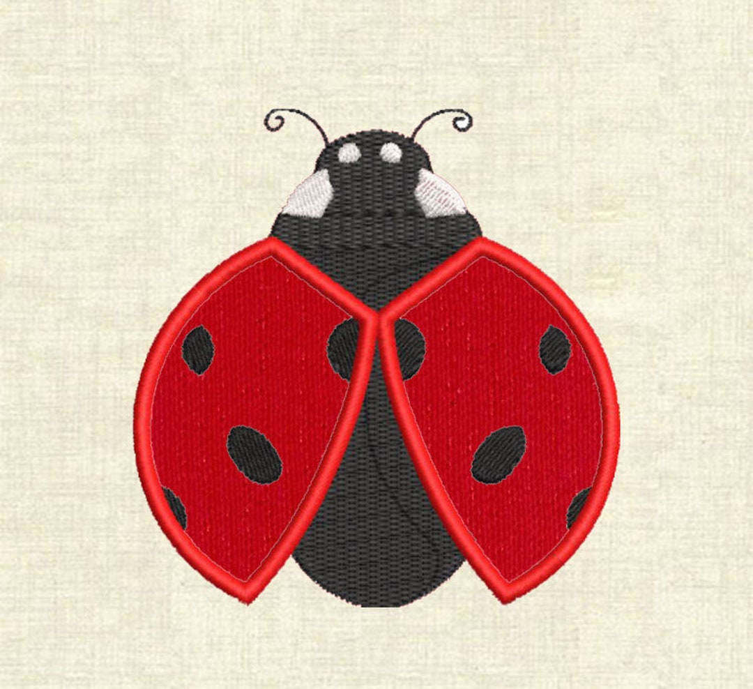 Applique Ladybug Machine Embroidery Designs - Etsy