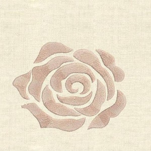 Machine Embroidery Designs Rose in One and Two Colors - Etsy