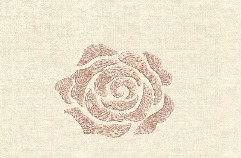 Machine embroidery designs rose in one and two colors | Etsy