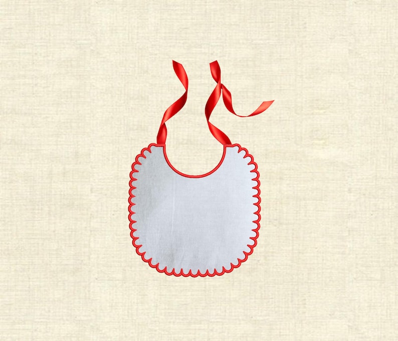 Scallops Baby Bibs Machine Embroidery Designs - Etsy