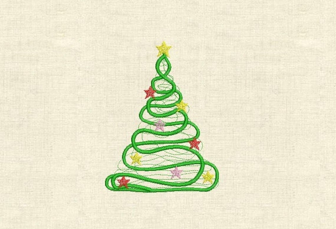 Machine Embroidery Design Christmas Tree | Etsy