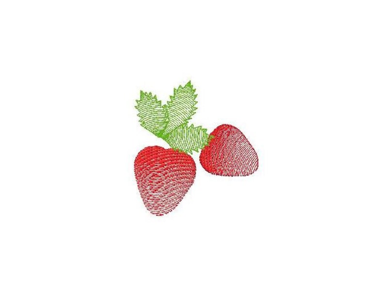 Machine Embroidery Designs Strawberries Spring Fruits Kitchen - Etsy
