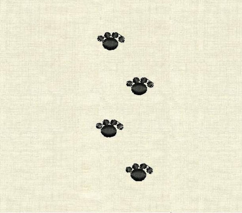 Machine Embroidery Design Cat Dog Paw Border - Etsy