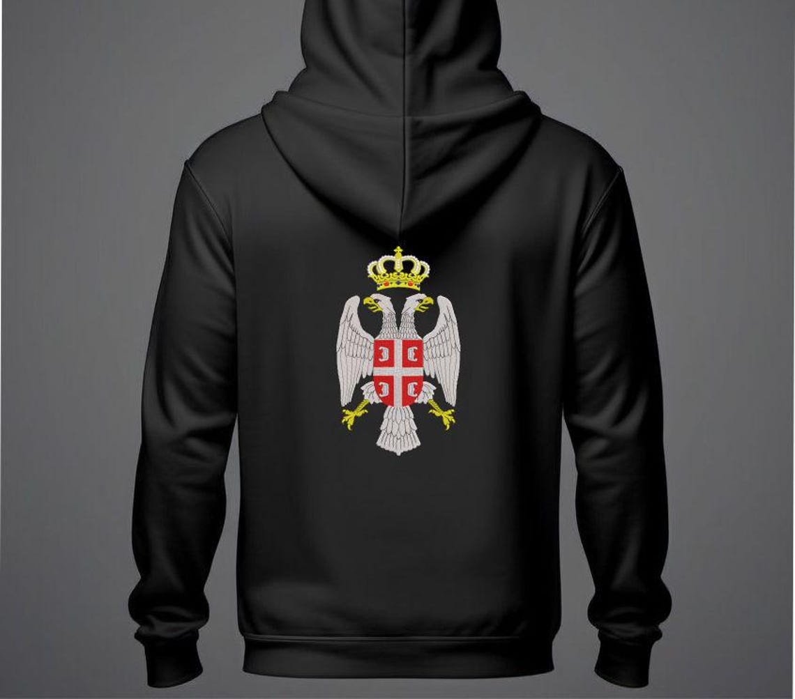 Serbian National Coat of Arms Crest Eagles Machine Embroidery Designs ...