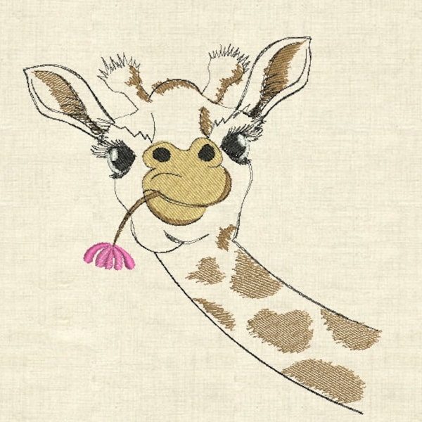 Giraffe Embroidery - Etsy