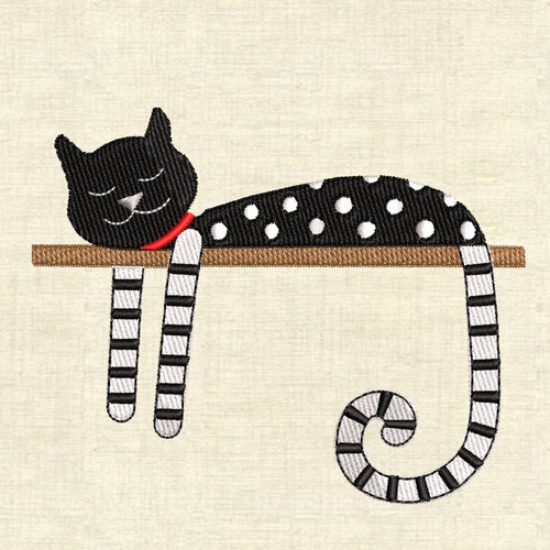 Cat Embroidery Designs Kitten Machine Embroidery Design Cute - Etsy