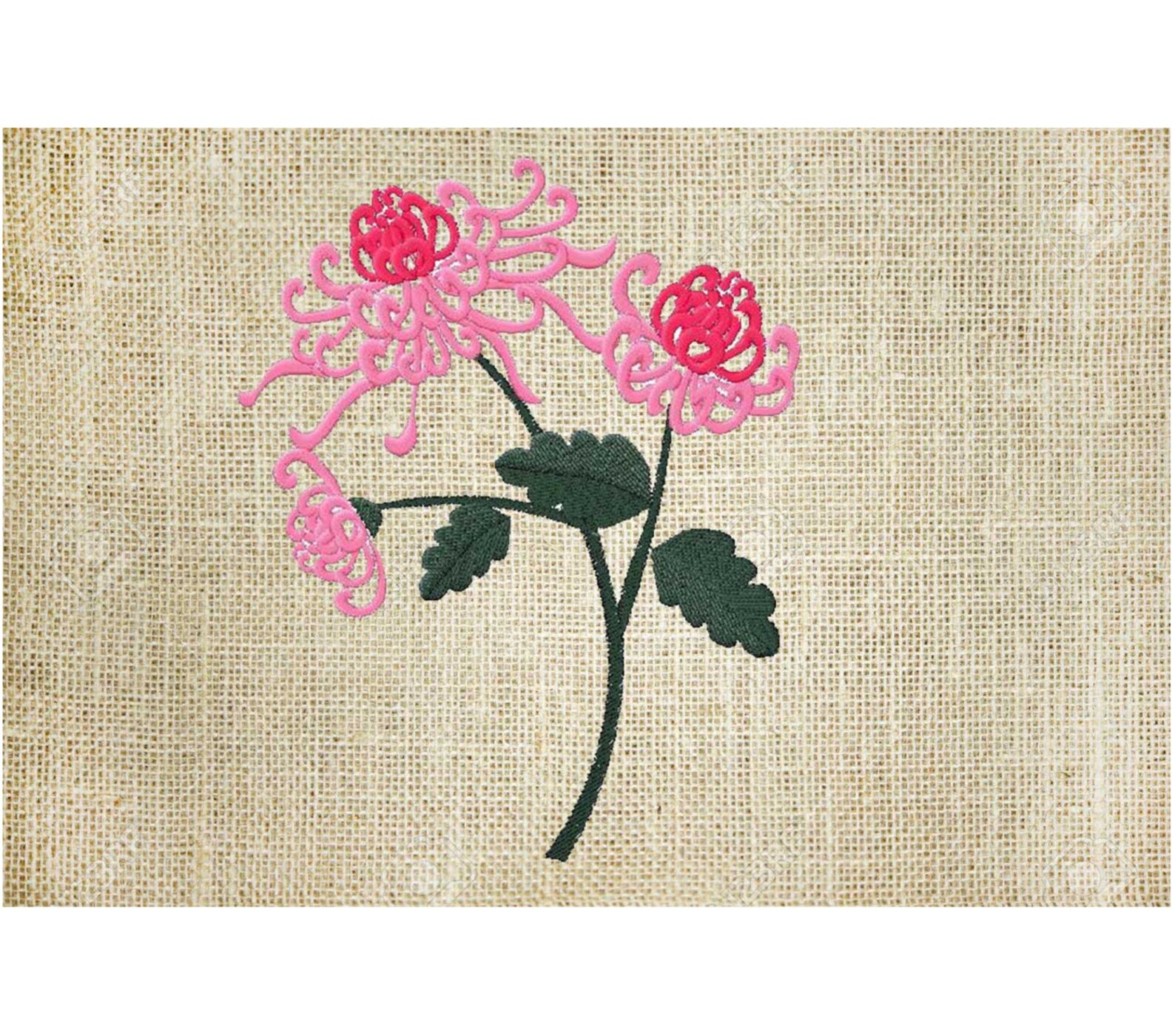 Machine Embroidery Set Flowers Japanese Embroidery - Etsy