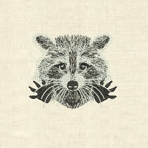 Raccoon Machine Embroidery Designs - Etsy