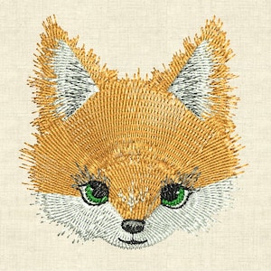 Little Fox Head Machine Embroidery Design - Etsy