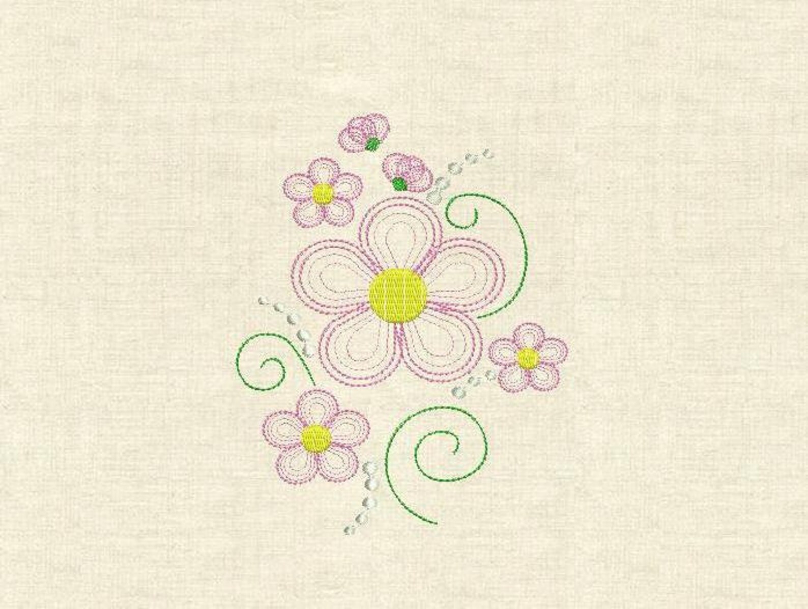 Flowers Machine Embroidery Designs - Etsy