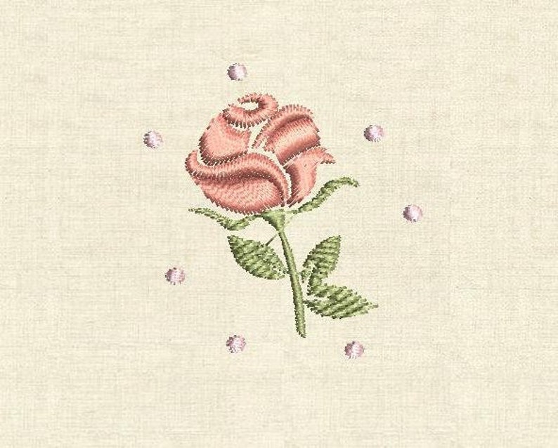 Roses Machine Embroidery Designs Flowers Set - Etsy