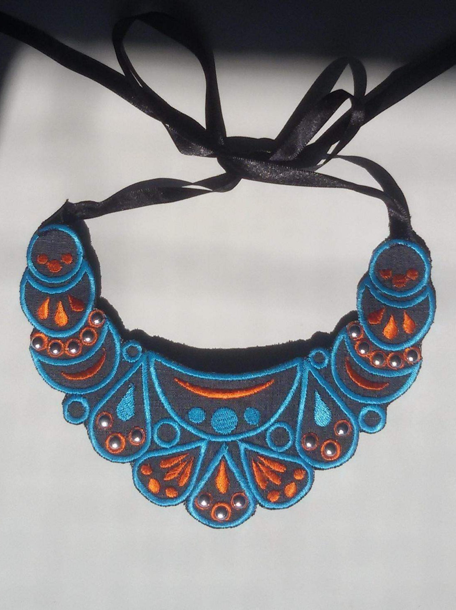 ITH Machine Embroidery Design Necklace | Etsy