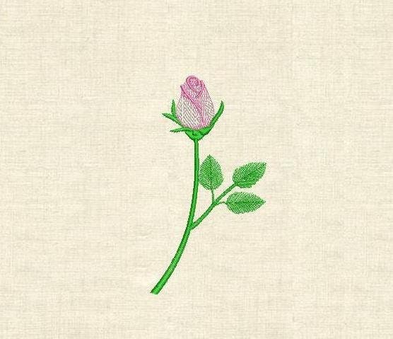 Machine Embroidery Design Rose | Etsy