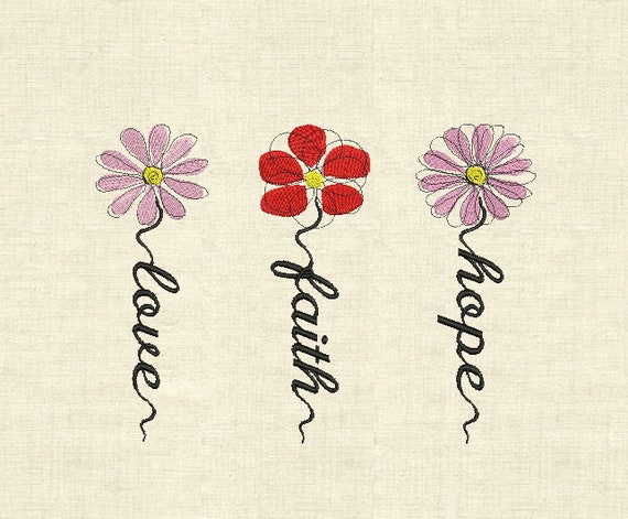 Craft Supplies & Tools Hope Design Religious Design Hope Embroidery ...