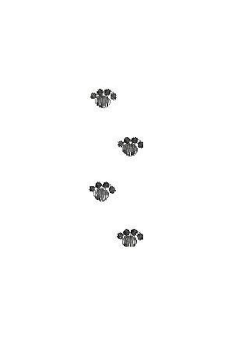 Machine Embroidery Design Cat Dog Paw Border - Etsy