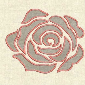 Machine Embroidery Designs Applique Rose - Etsy