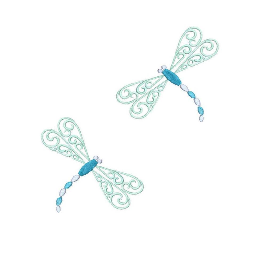 Machine Embroidery Design Dragonfly - Etsy