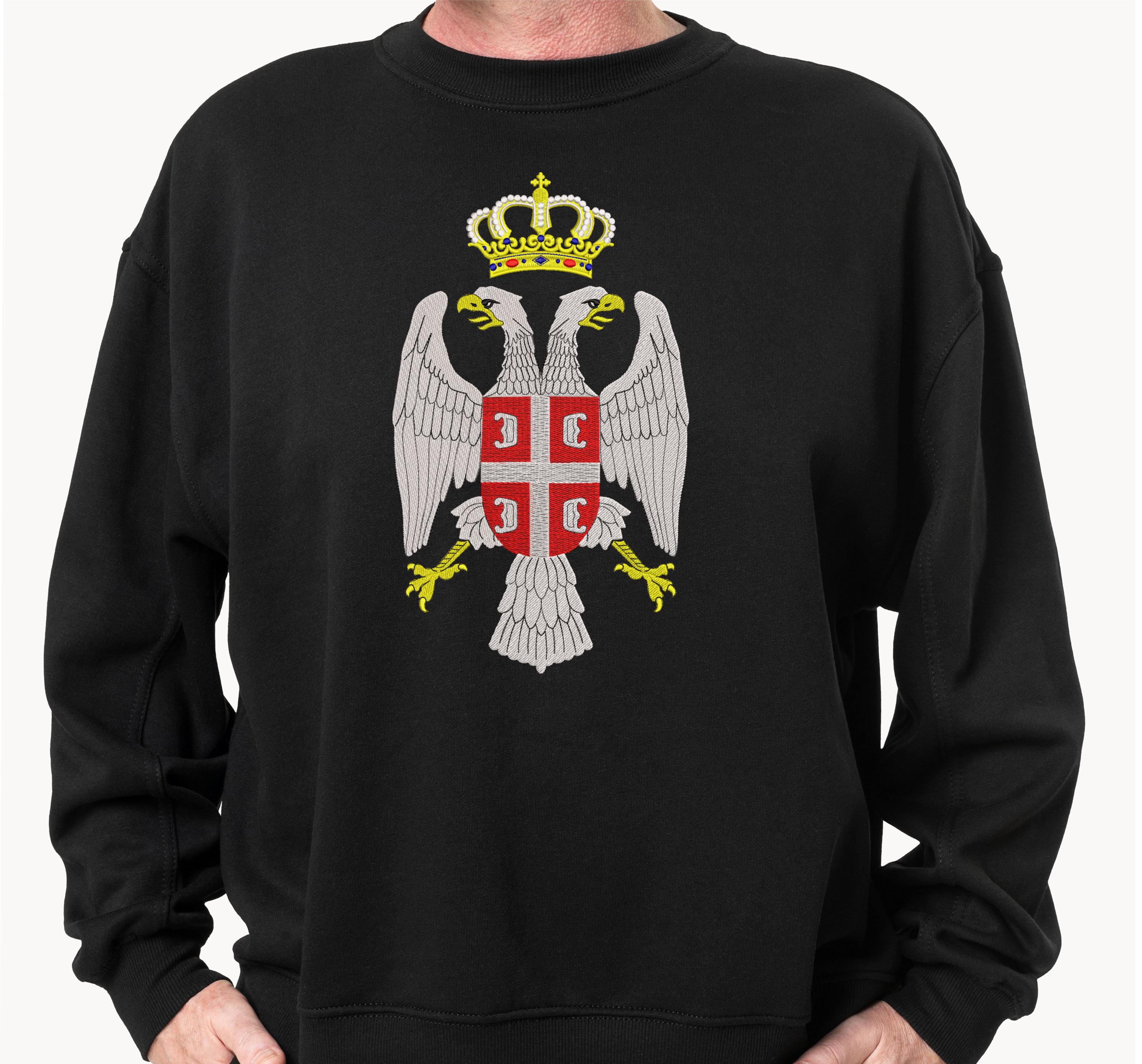 Serbian National Coat of Arms Crest Eagles Machine Embroidery Designs ...
