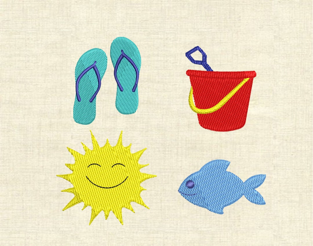 Mini Designs Summer Set Machine Embroidery Design - Etsy