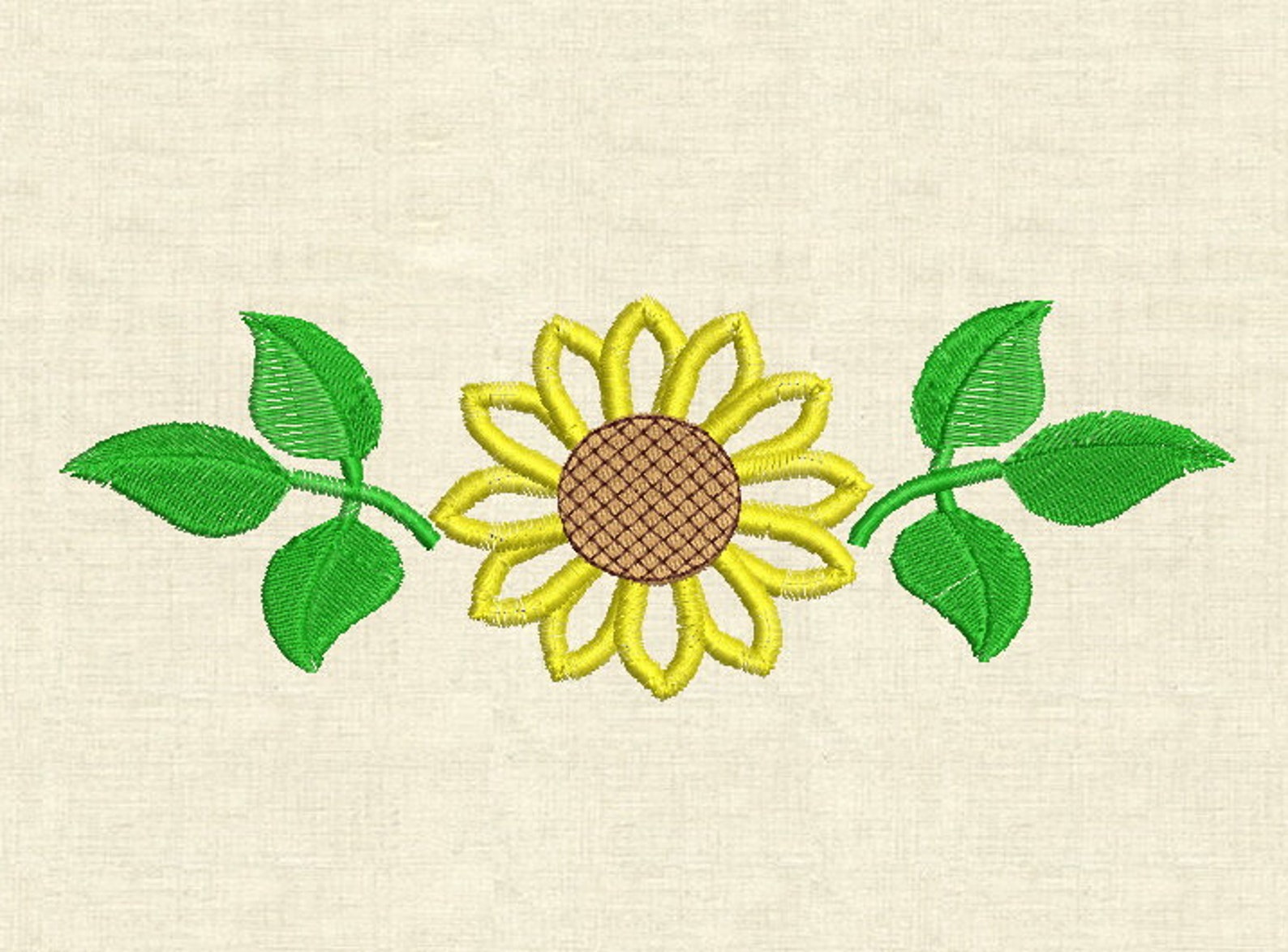 Machine embroidery designs flowers applique flower Sunflower | Etsy