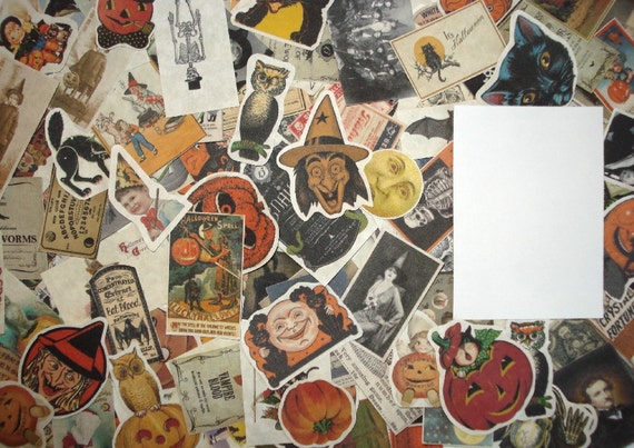 25 Vintage Halloween Ephemera Reproduction Fussy Cut SMALL - Etsy