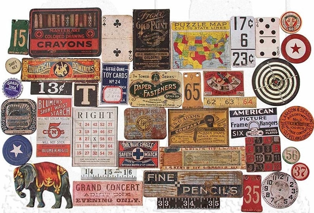 2020 Tim Holtz Idea-ology Chipboard Baseboards - Junk Drawer Ephemera ...