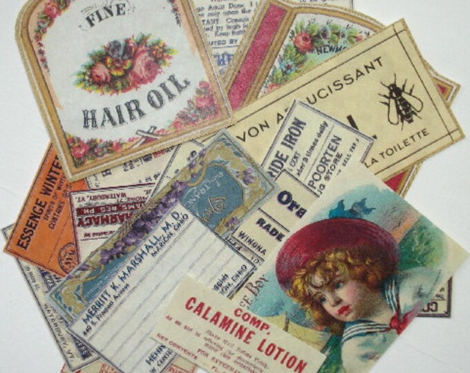 25 Vintage Label Ephemera Reproductions - Etsy