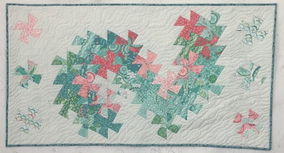 Swirlpool Quilt Pattern Table Runner Digital Download - Etsy