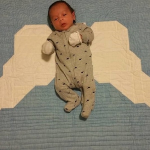 Baby Quilt Pattern Angel Wings Quilt Instructions Baby Shower Gift - Etsy