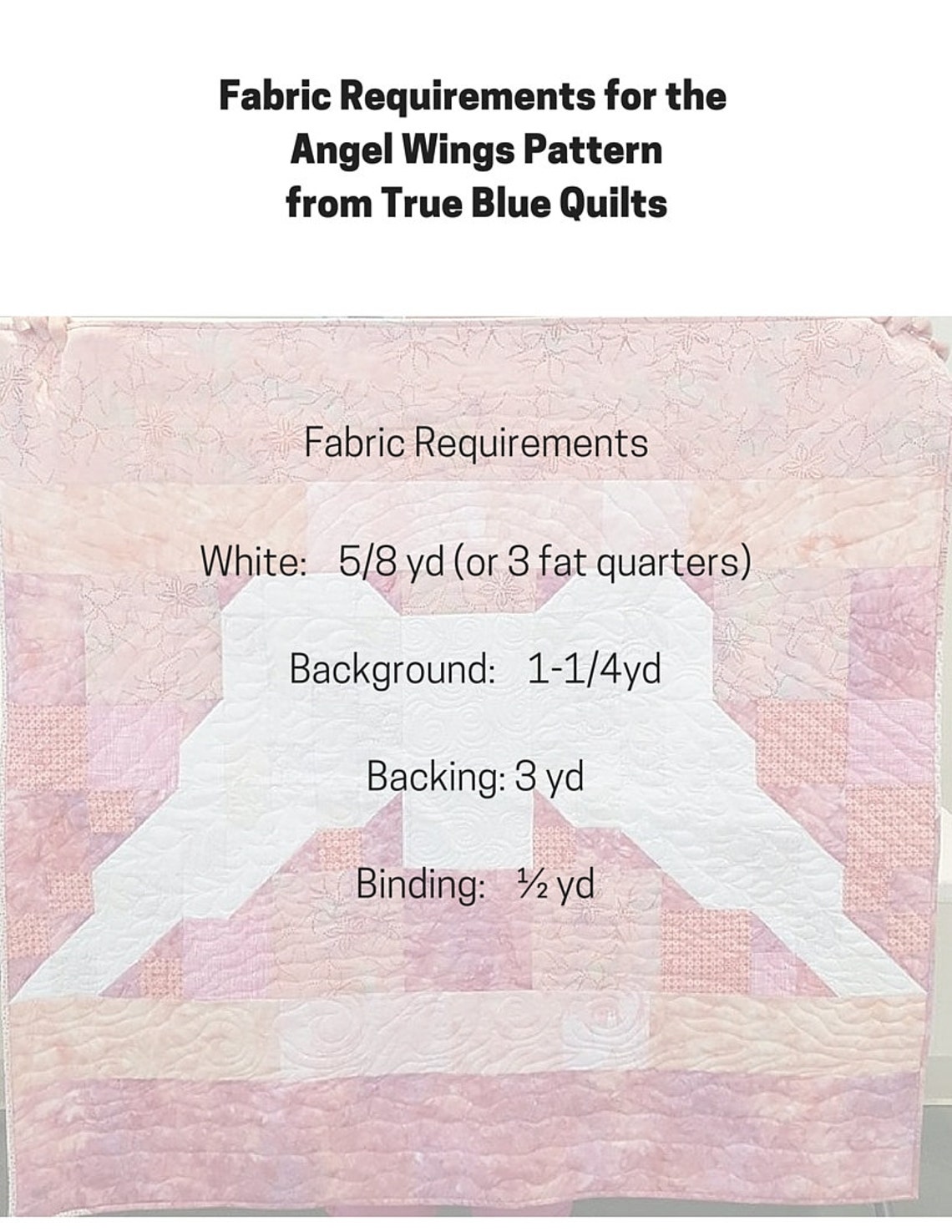Baby Quilt Pattern Angel Wings Quilt Instructions Baby Shower Gift - Etsy