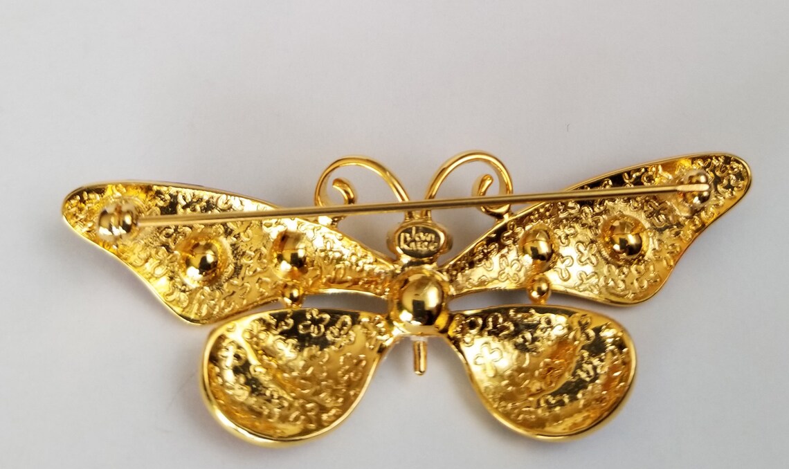 Butterfly Brooch Joan Rivers Plique a Jour Butterfly Vintage | Etsy