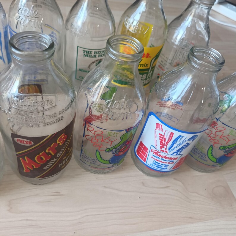 Vintage Milk Bottles - Etsy