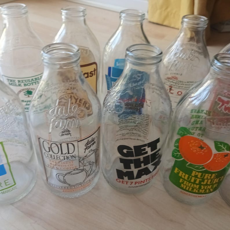 Vintage Milk Bottles - Etsy